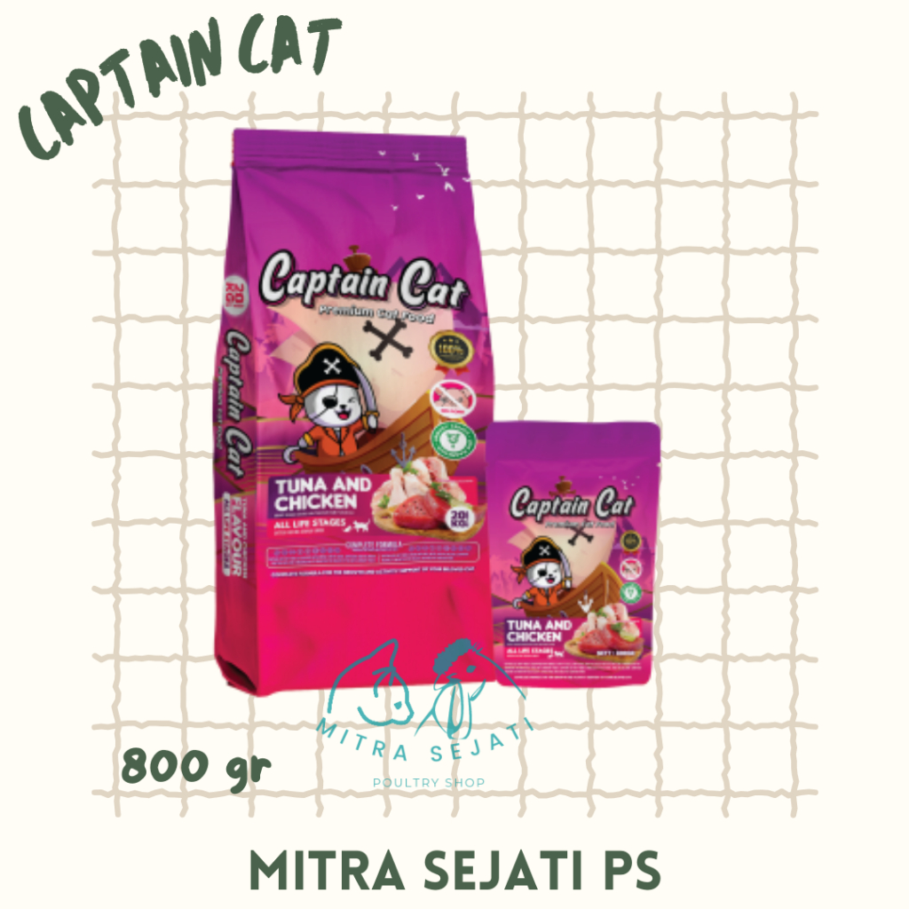 Captain cat cat food 800 gr | Shopee Philippines