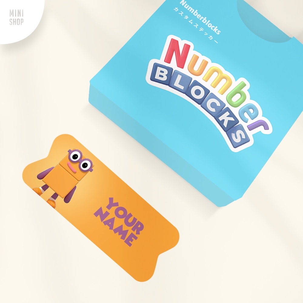 Custom Waterproof Numberblocks 2 Name Stickers (two) | Shopee Philippines