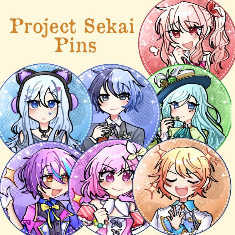 (LIMITED Stock!) Sekai pins Project || Fanmerch | Shopee Philippines