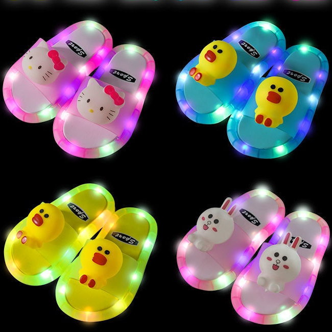 Fancy-children's Sandals With Lighted LED Sandals For Children With ...