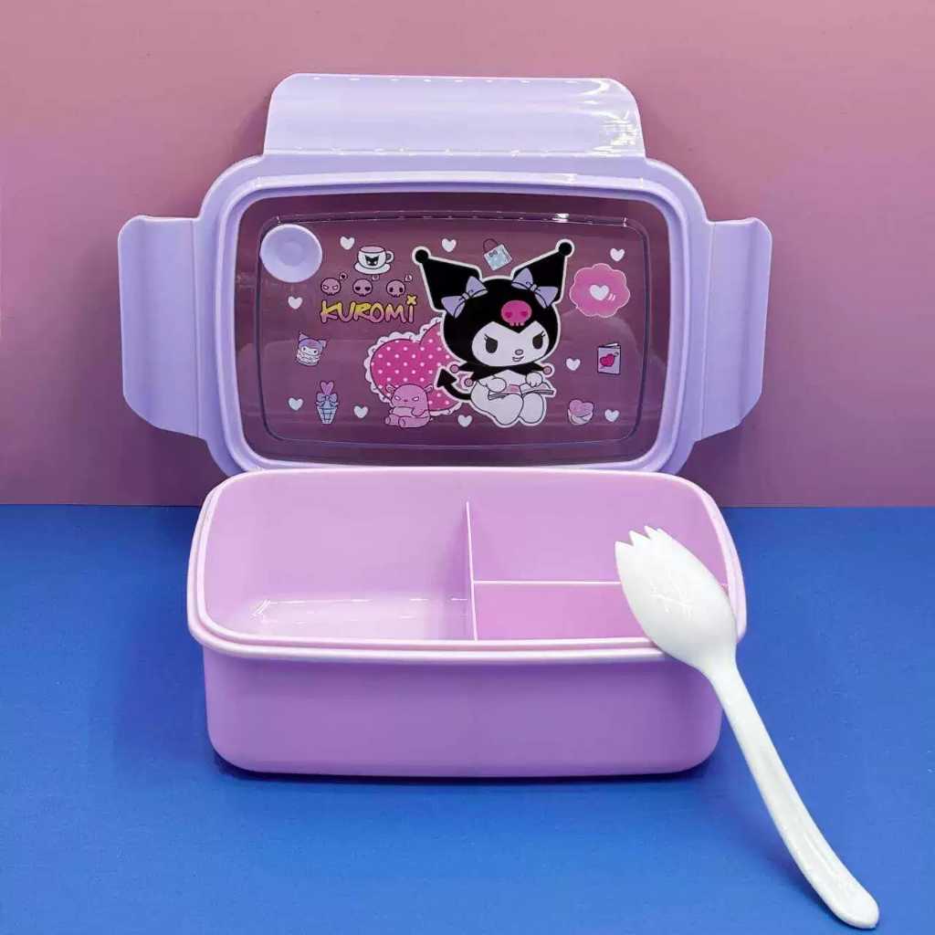 Kuromi Lunch Box 3-Section 800ml | Shopee Philippines