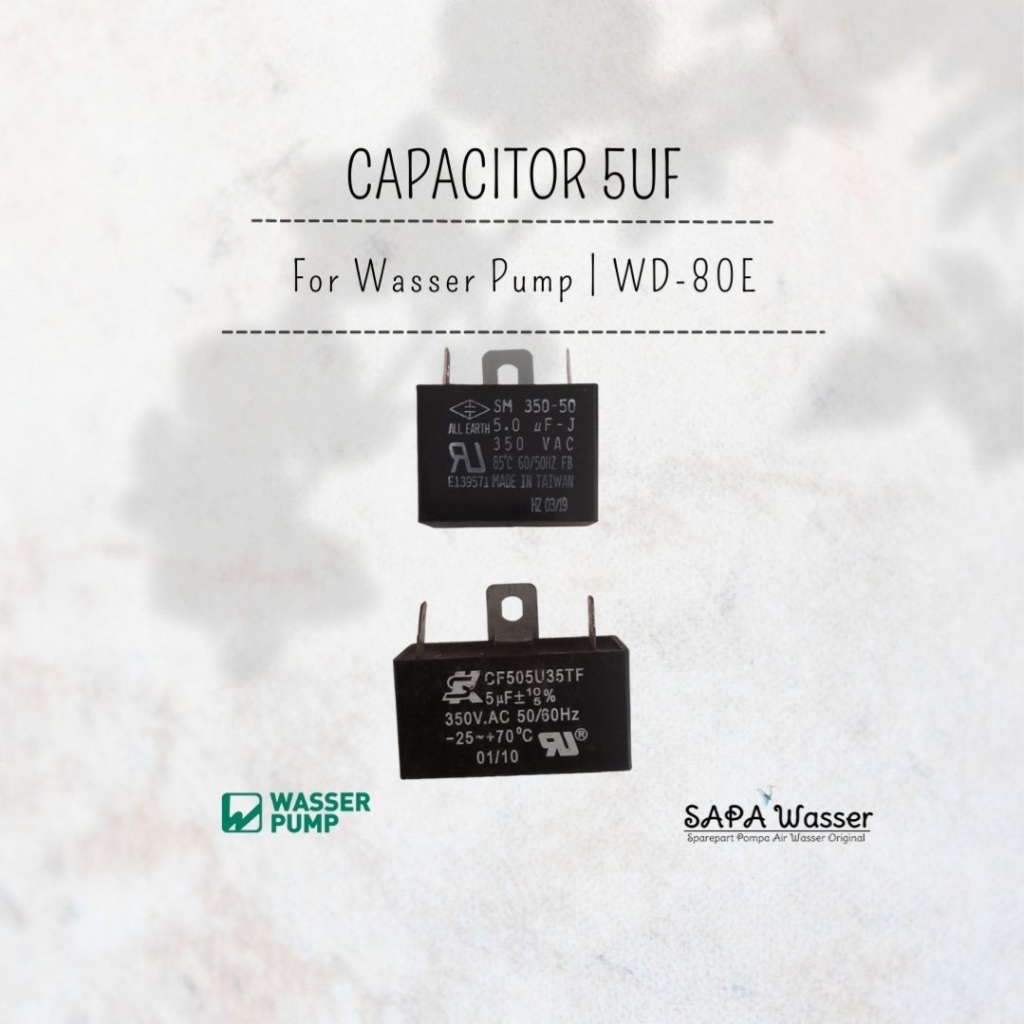 Capacitor 5uf For Wasser WD-80E Submersible Pump | Shopee Philippines