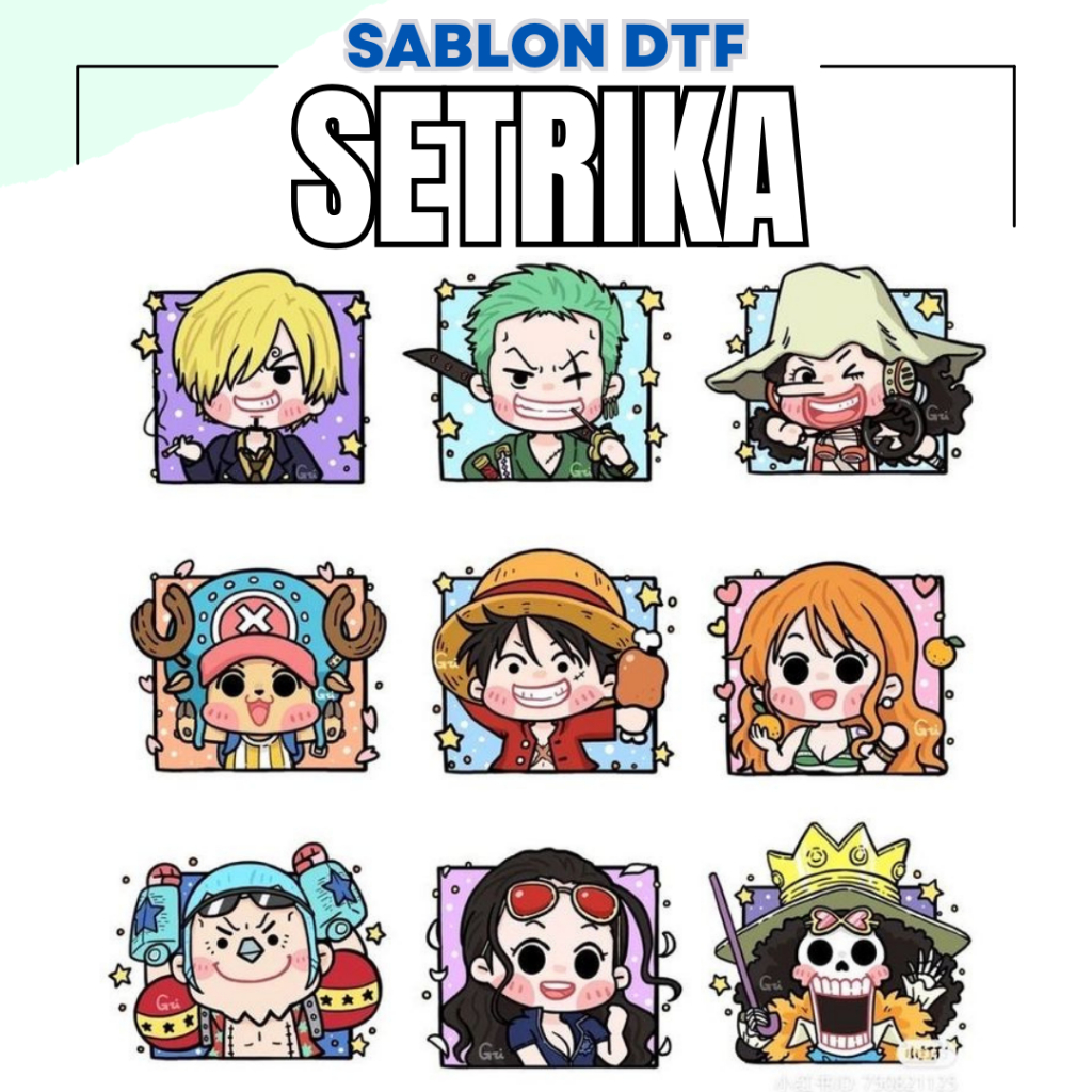 Image Iron-On Screen Printing / One Piece Anime Screen Printing Sticker ...