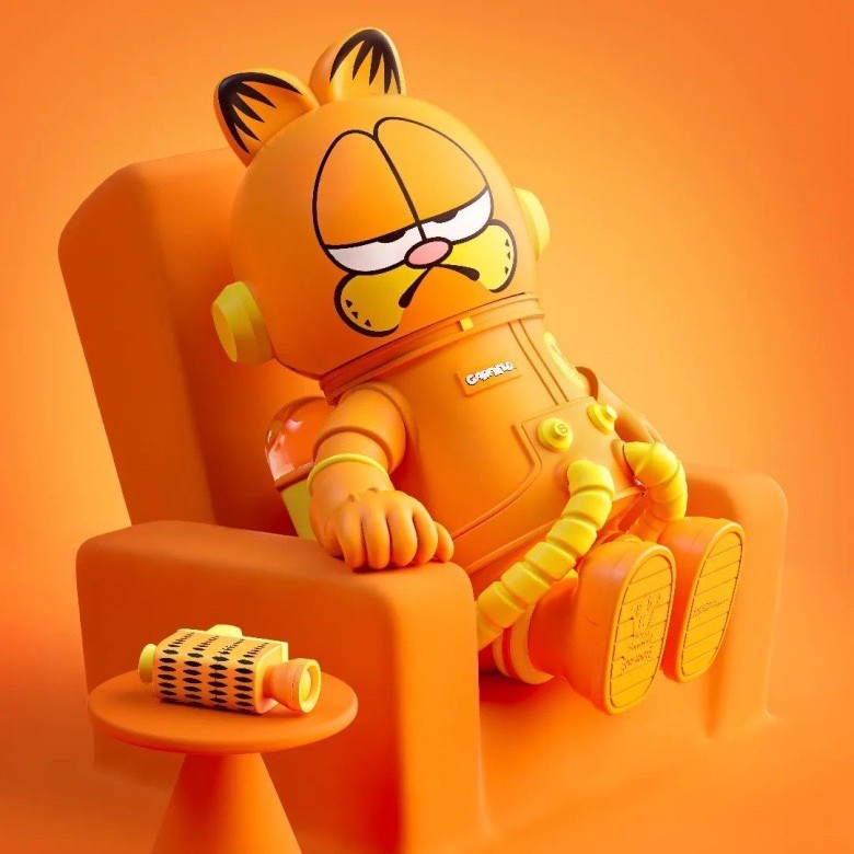 Popmart MEGA SPACE MOLLY 400 GARFIELD LIMITED EDITION FIGURINE | Shopee ...