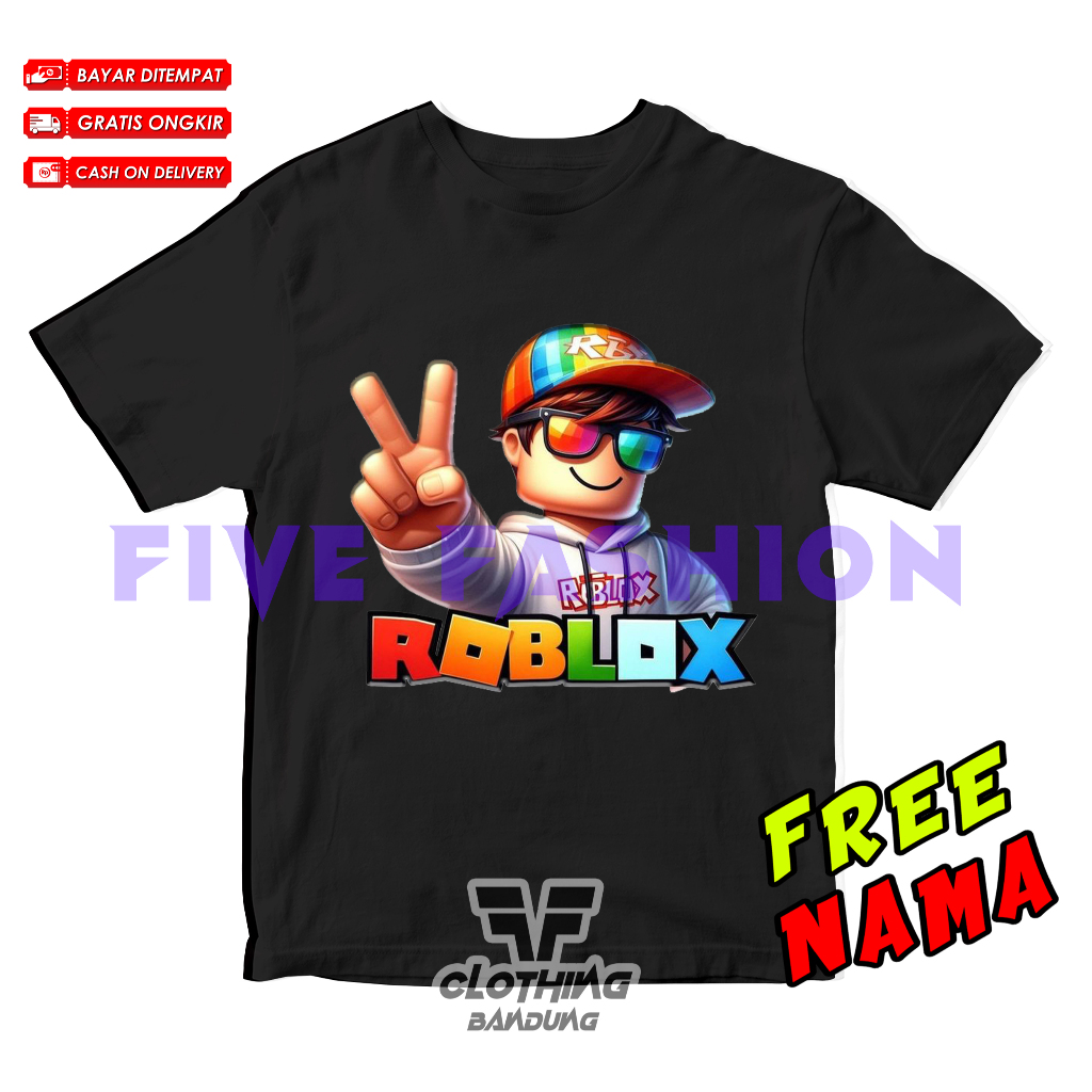 Roblox T-shirt for Boys and Girls Game Roblox Kids Tshirt Free Name ...