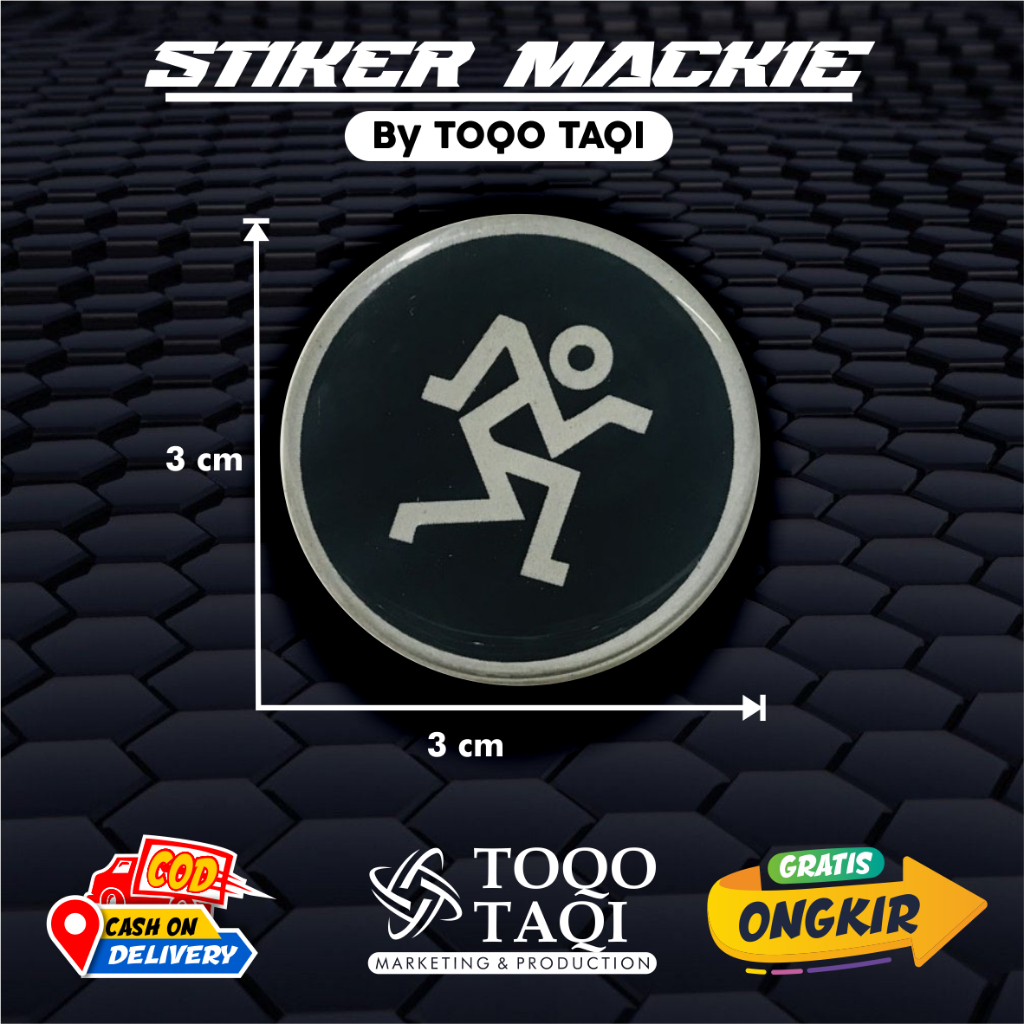 Miniature Sound Logo MACKIE Latest 3D Flexible Emblem Sticker | Shopee ...
