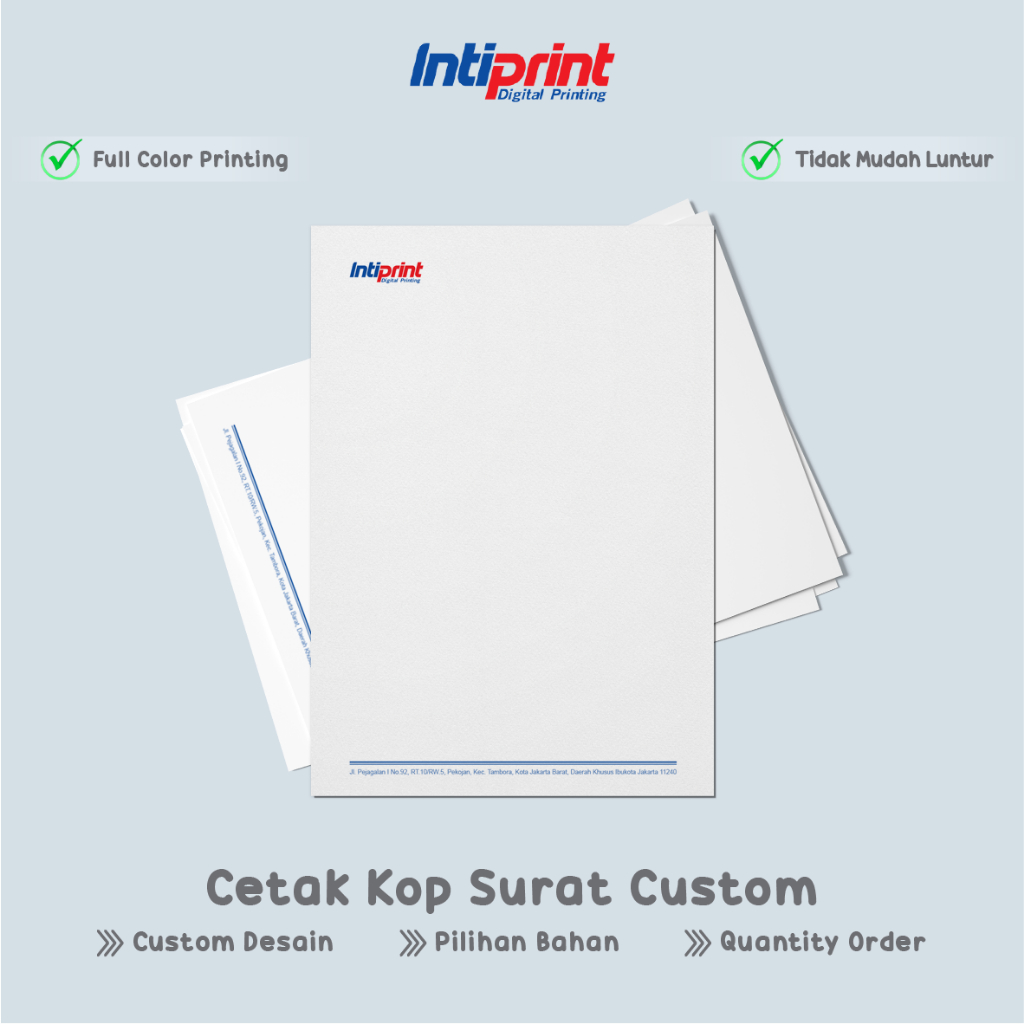 Print Full Color Letterhead / Print Custom Letterhead Material HVS & CONCORD / Office Letterhead ...