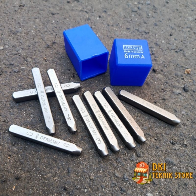 Masus Number Tap 6 Mm Stamp Punch Number Tap Tool 0 - 9 Made In Germany ...