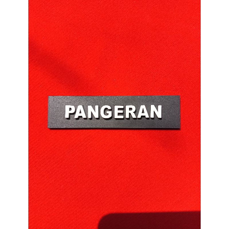 HITAM Name Chest Embossed Letters | Nametage Letters Embossed Basic ...