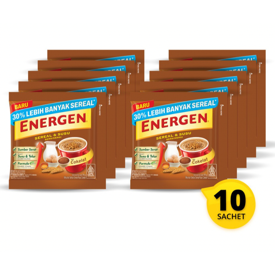 MAYORA Energen Cereal & Milk Sneezing 10 sachets & 5 sachets / Energen ...