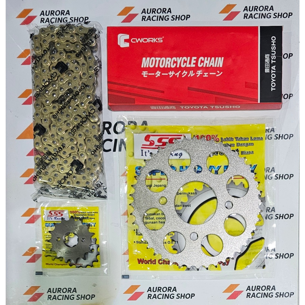 Gear SET SSS NEW CB 150 R / CB 150 R / CBR 150 R / SONIC 150 R / GTR 150 R / VERZA / TIGER ...