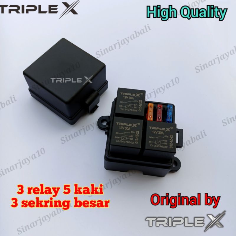 Relay box Contains 3 Rails 3 fuse box 3relay House Holder 3 Fuses 3 ...