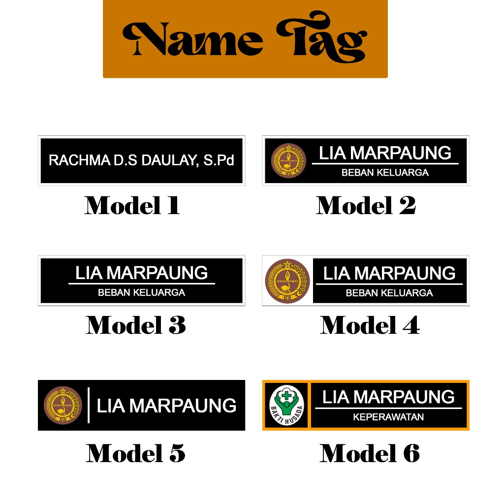 Acrylic Name tag - safety pin nameplate, custom office with your own ...