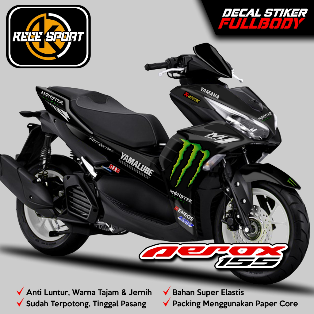 All New Aerox 155 Connected Fullbody Variation Decal Sticker - New ...