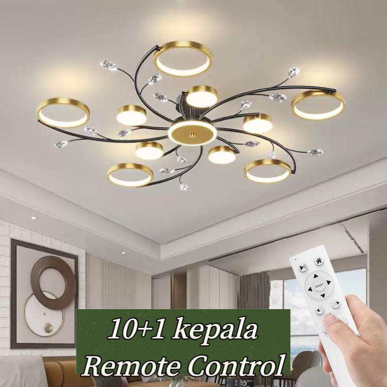 Warranty Minimalist Led Hanging Lamp Remote Control Living Room Home ...