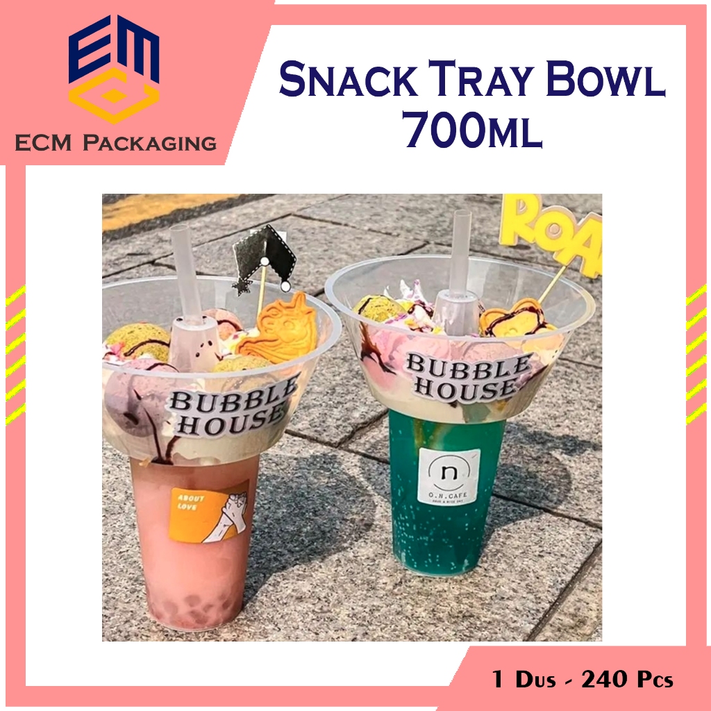 CUP Snack Tray 3in1 Bowl + CUP INJECTION (5PCS) | Snack Tray + Glass ...