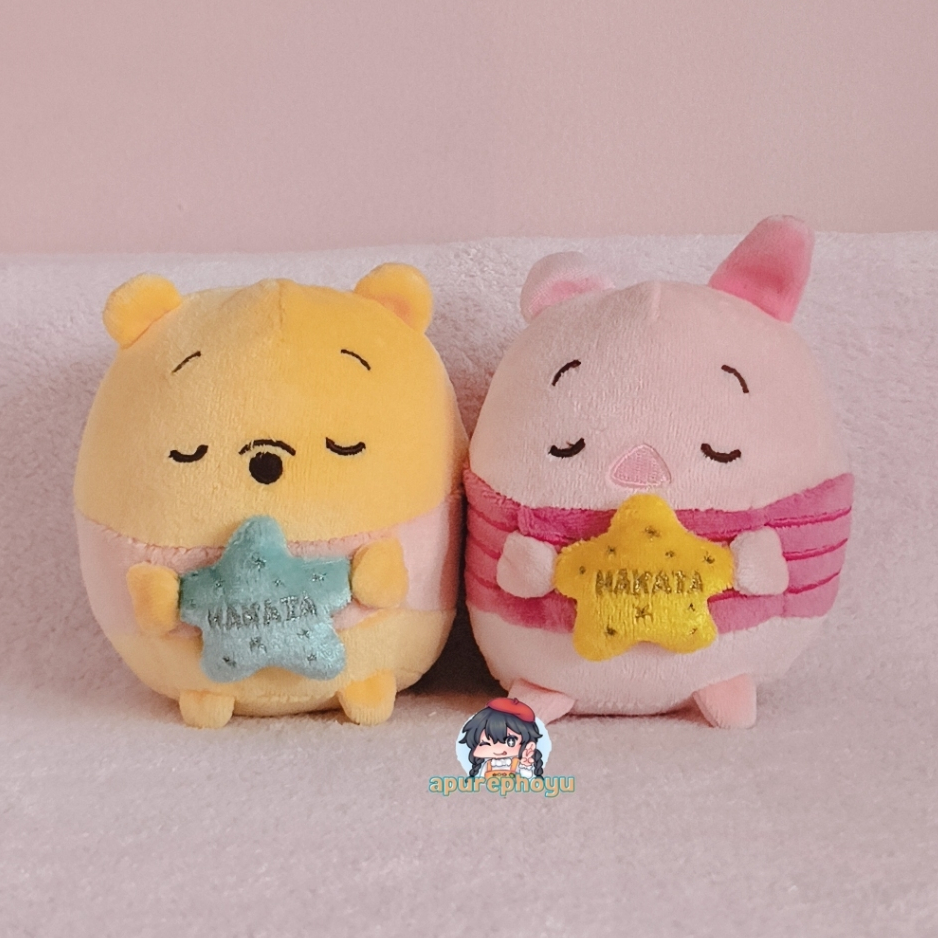 Disney Winnie the Pooh Pooh and Piglet Holding Stars Hakata Ufufy Plush Doll | Shopee Philippines