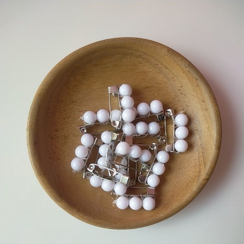 Hijab Brooch Hijab Chin Pin Pearl Pin Dozens (12 pcs) | Shopee Philippines