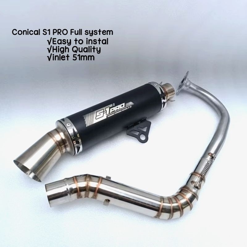 S1 PRO Pipe for Mio sporty/Mio i 125/Mio Soulty Exhaust Pipe | Shopee ...
