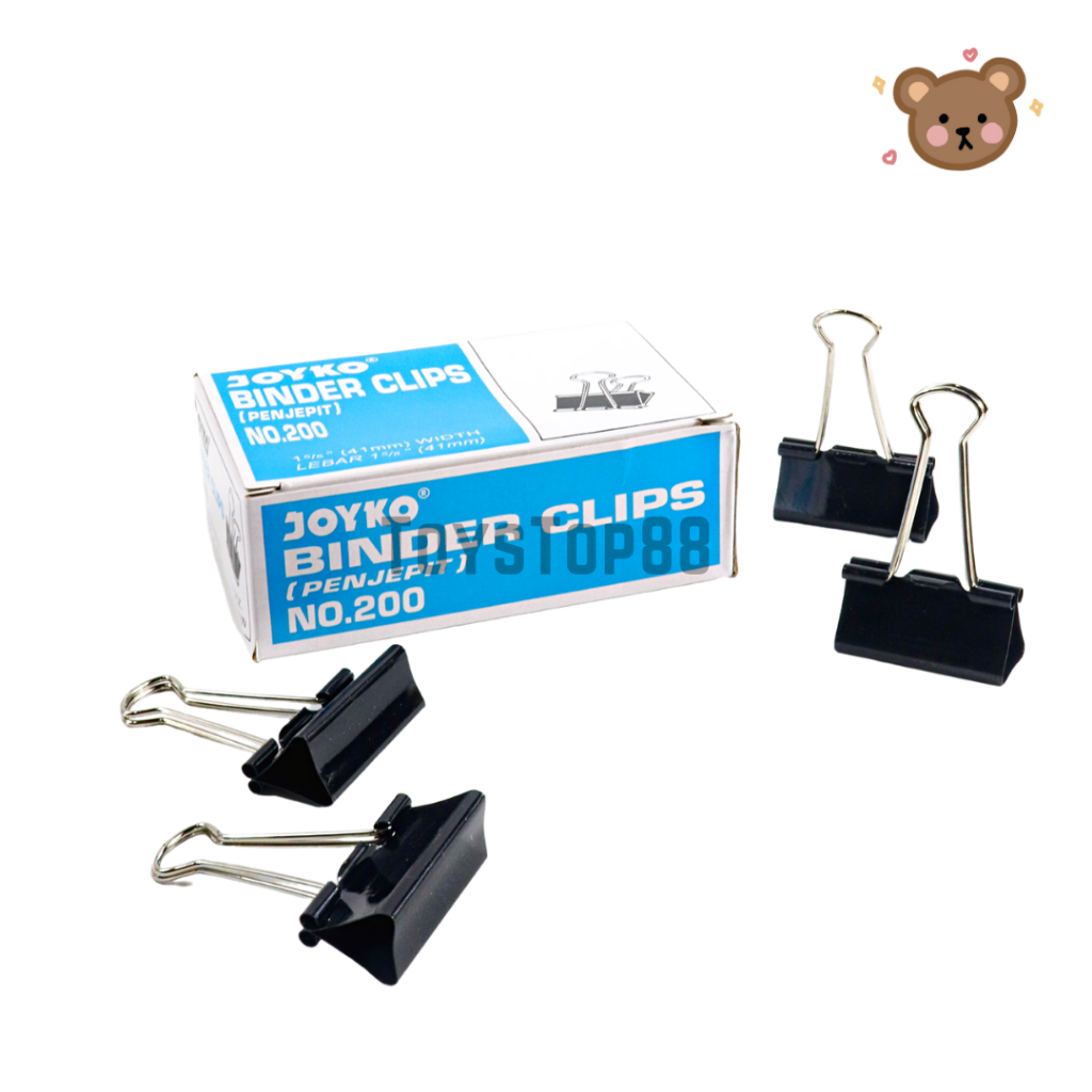 Binder Clip No. 200dlx - Paper Clamp Clip [PER BOX Contains 12pcs ...