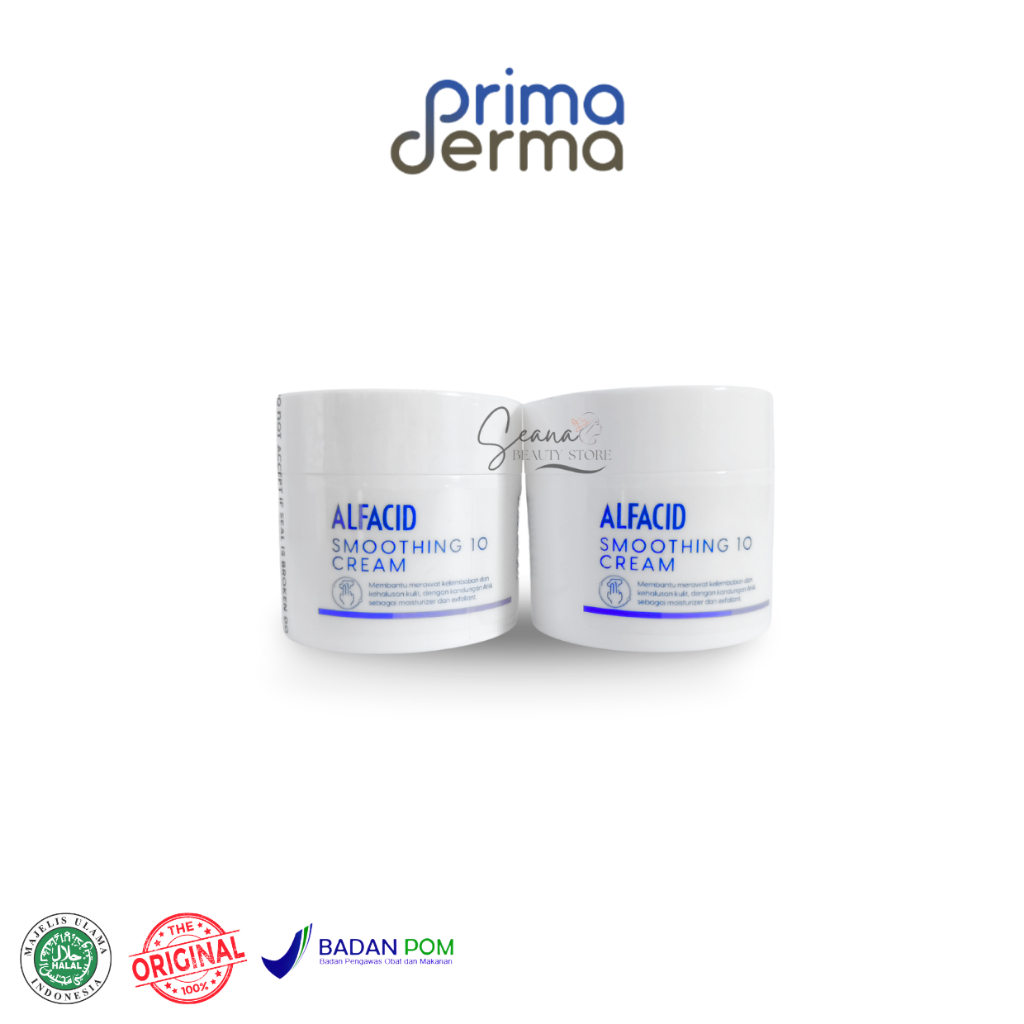 PUTIH Primaderma Alfacid Smoothing 10 Cream 15gr White Pot | Shopee ...