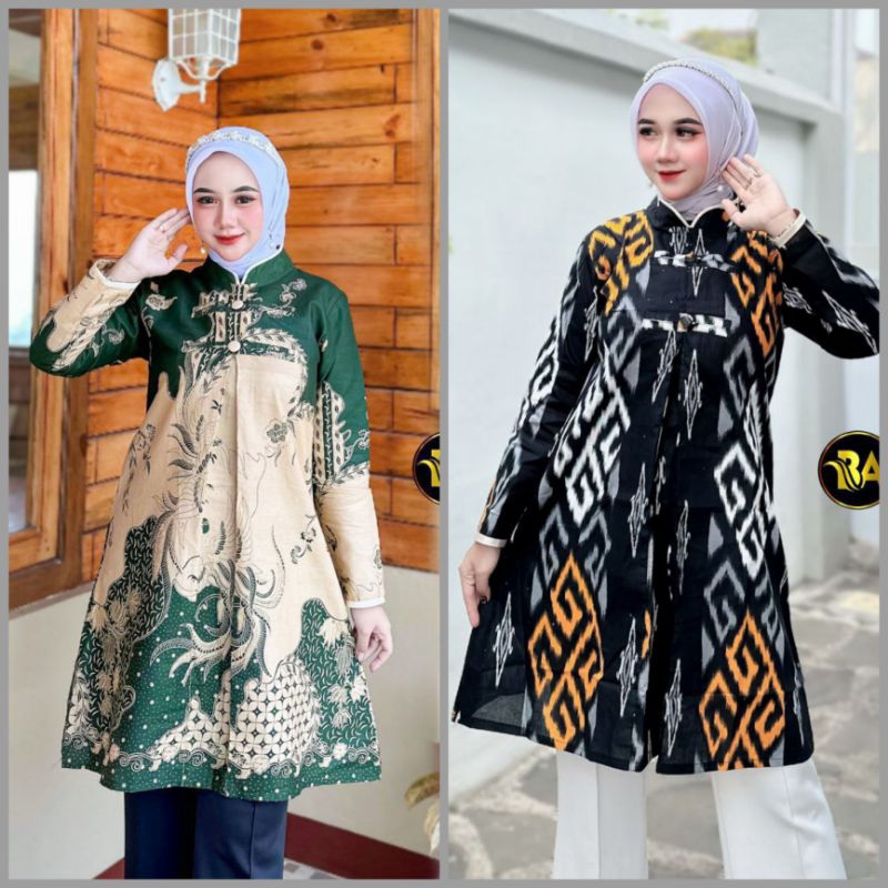 Modern Women's Batik Tunic Women's Batik Dress Jumbo Women's Batik ...