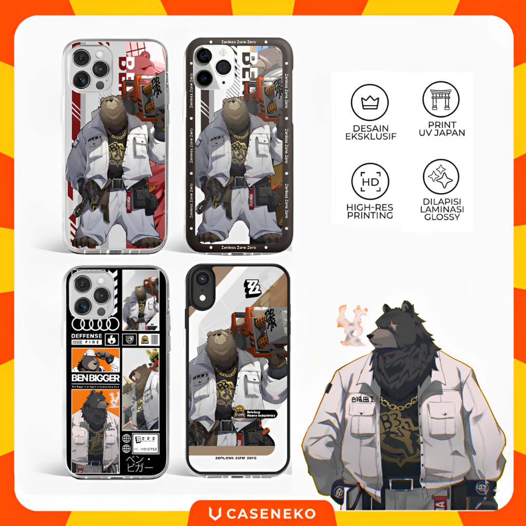 Custom Case Ben Bigger Zenless Zone Zero ZZZ Phone Casing HP 2 | Shopee ...