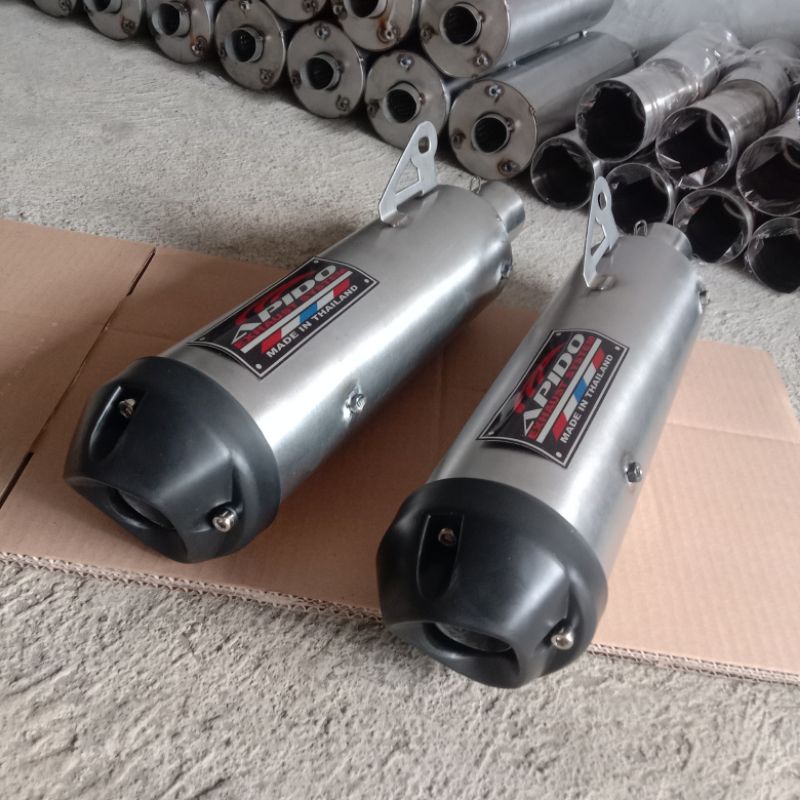 Exhaust Canister Apido Pipe 51mm for Raider 150 carb Tmx Bajaj ct ...