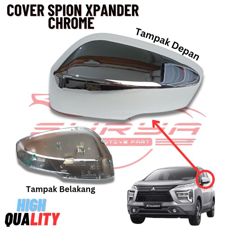 Mitsubishi Xpander Chrome 2018-2024 Rear View Mirror Cover | Shopee ...