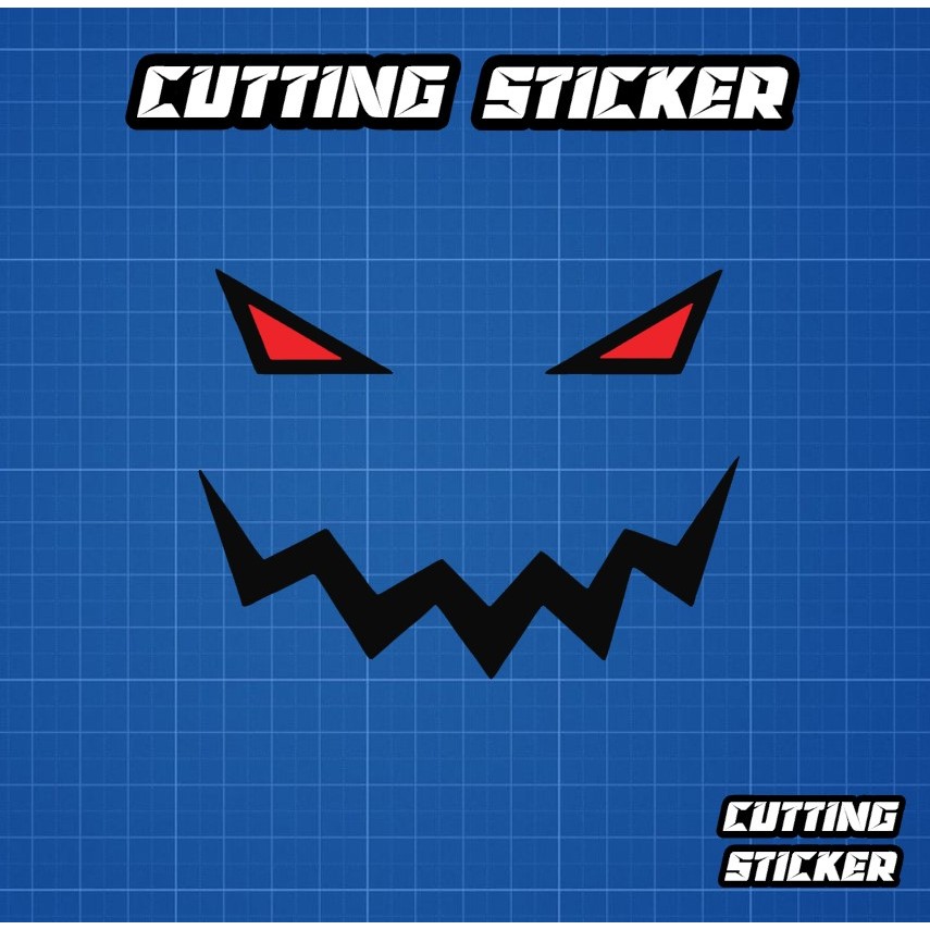 Sticker Cutting Monster Red Eye - Sticker | Shopee Philippines
