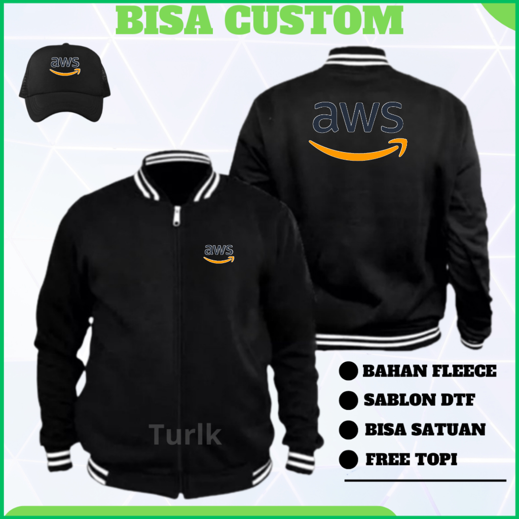 Amazon Web Service Jacket Amazone Web Service AWS Custom Varsity Jacket ...
