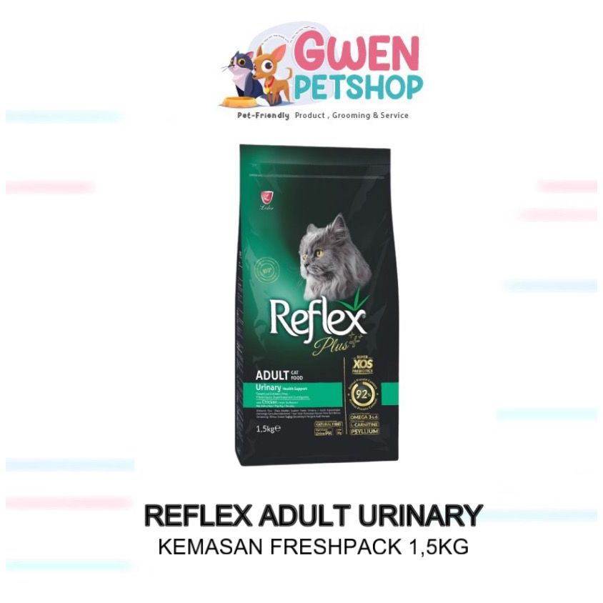 Reflex Plus Adult Cat Urinary 1,5kg - Premium Dry Cat Food With XOS ...