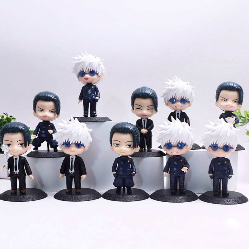 Action Figure Jujutsu Kaisen COMEDY DUO: GETO GOJO Kawaii Cute Version ...