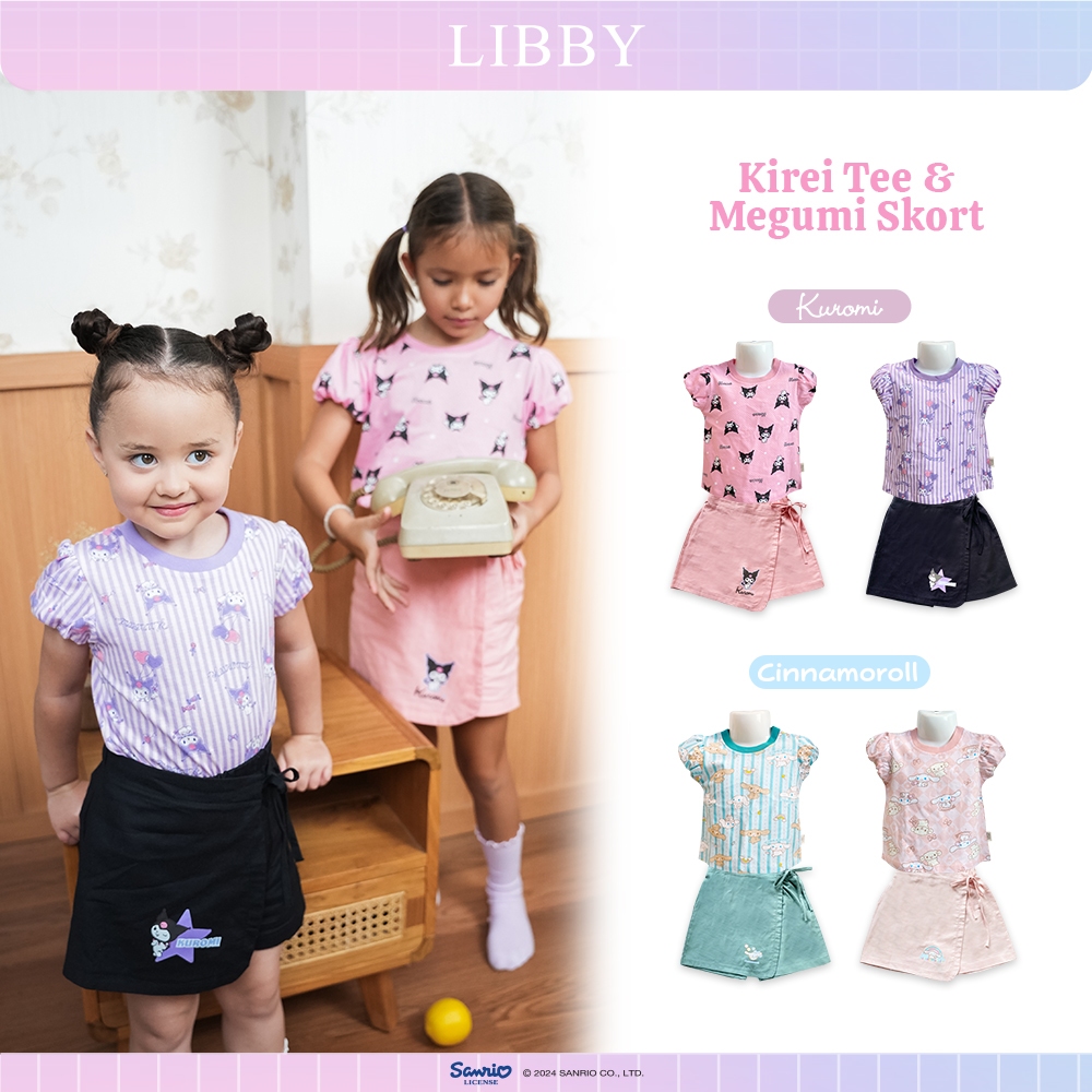 Libby Sanrio - Kirei Tee & Megumi Skort - Sanrio Kuromi Cinamoroll Children's Shirt & Skirt ...