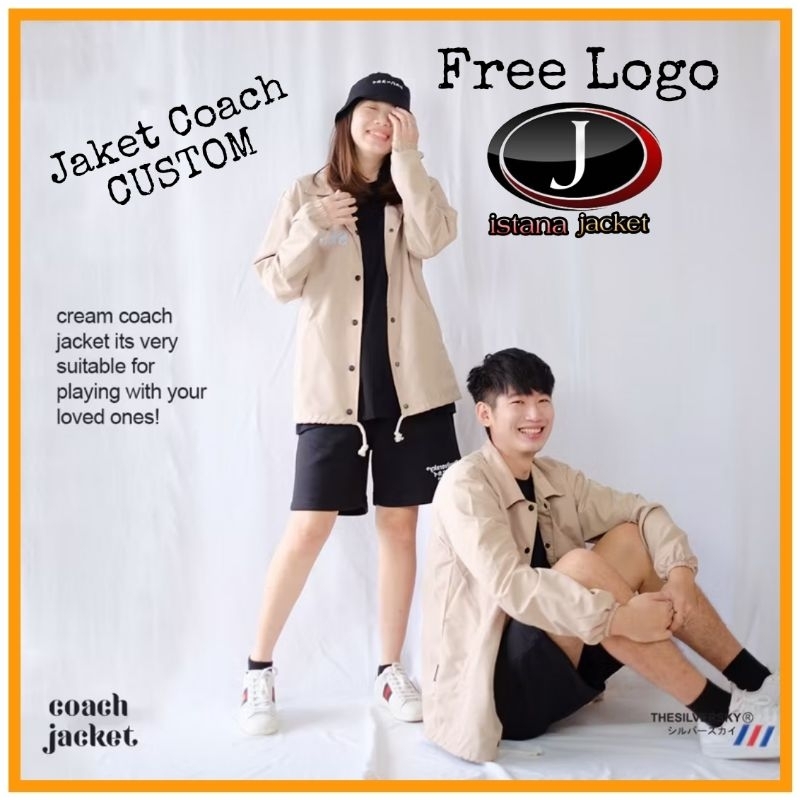 Coach Jacket Custom Logo Parachute Jacket Uniform Jacket Waterproof ...