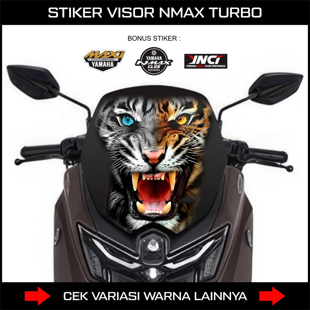 Nmax Neo / Nmax Turbo Visor Sticker / Nmax Turbo Visor Decal Sticker ...