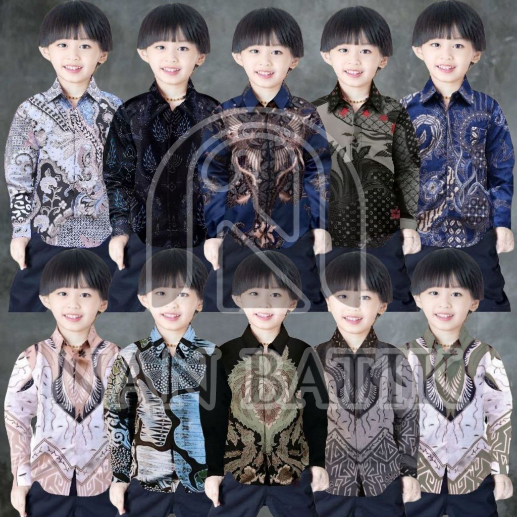 KEMEJA Latest Batik Shirts for boys aged 1-13 years Today's Trendy Long ...