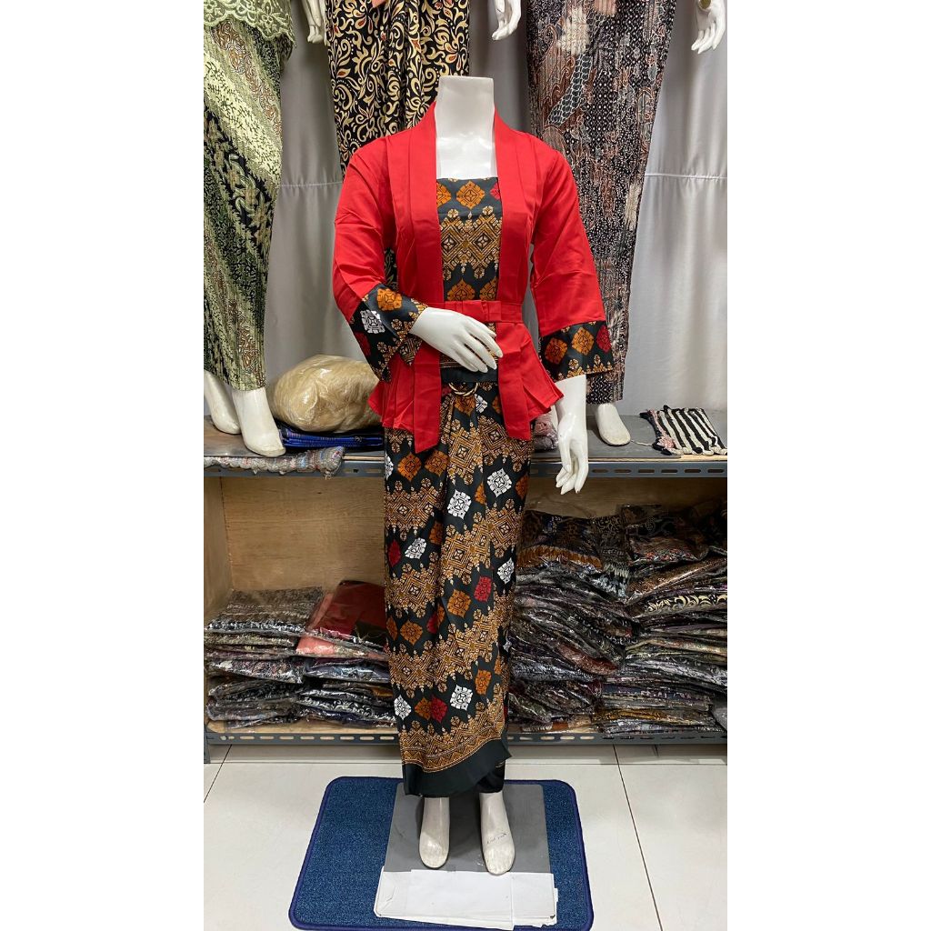 Kebaya Tillera Combi Batik Motif, Beautiful Color Combination, Various ...