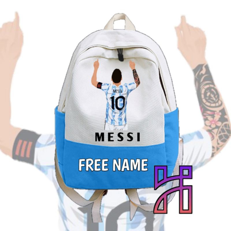 Children's Backpack with Messi Picture School Bag Koran Lionel Messi ...