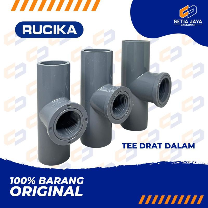 Faucet Tee / Te / T Drat In Rucika PVC 1/2 / 3/4 Inch AW | Shopee ...