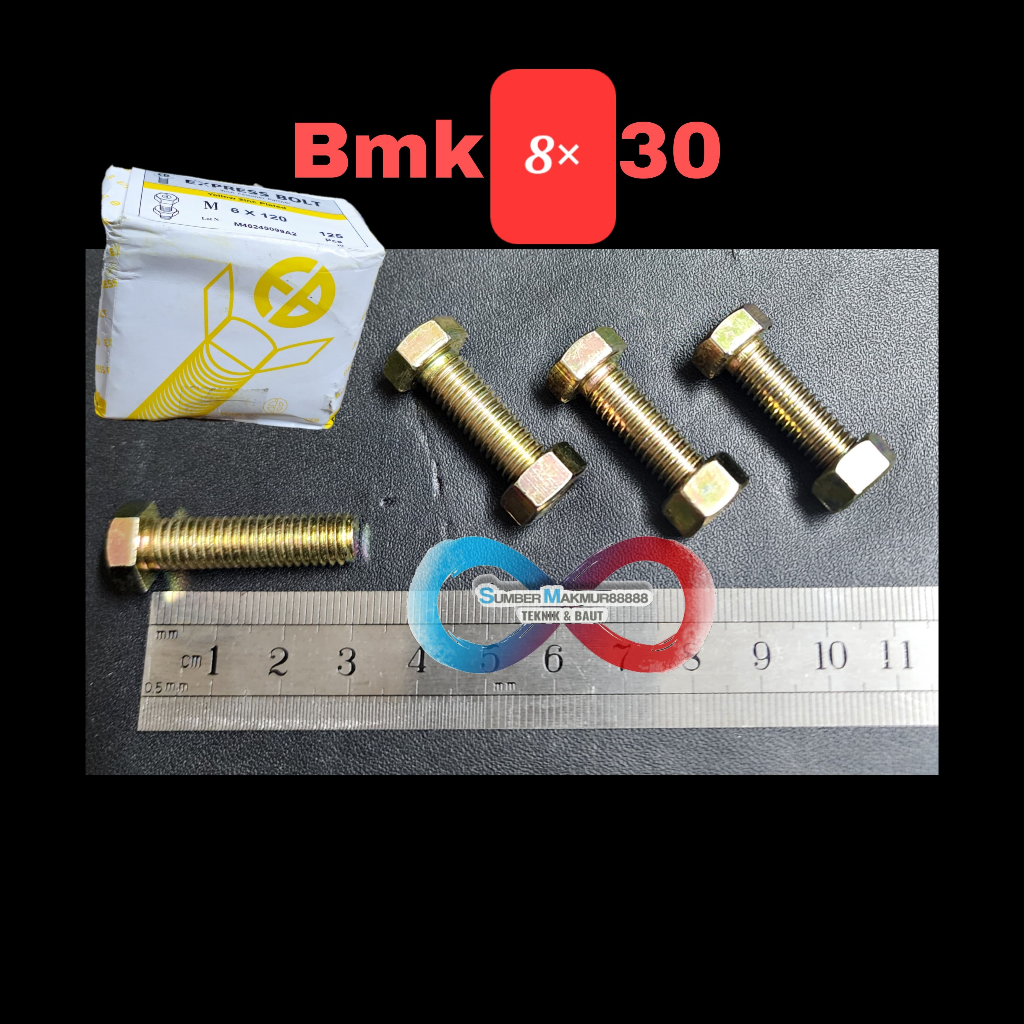 BOX - yellow bolt nut / bmk M 830 (contents 225 pcs) | Shopee Philippines