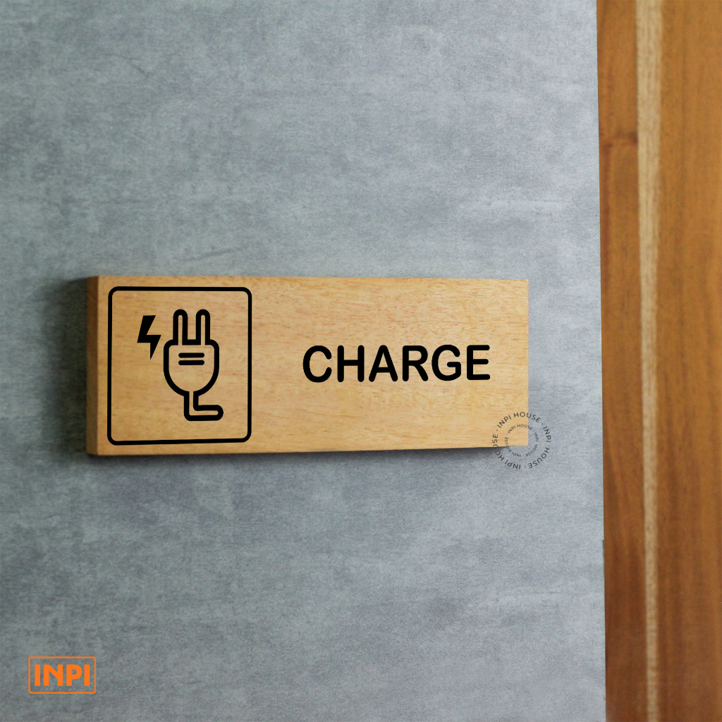 Charge port signage - charging port marker board - wall sign - charge ...