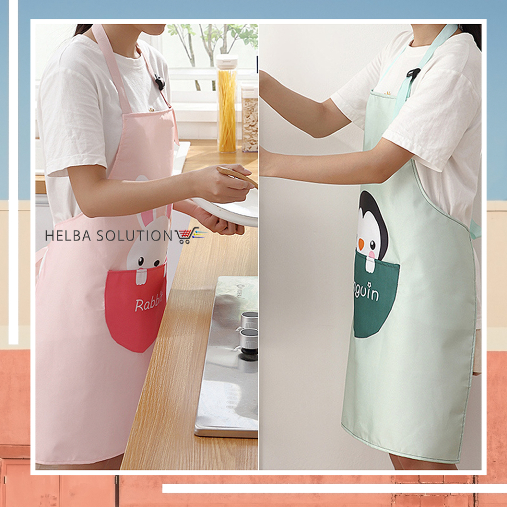 Cooking Apron Premium Waterproof Kitchen Apron Waterproof Barista Chef ...