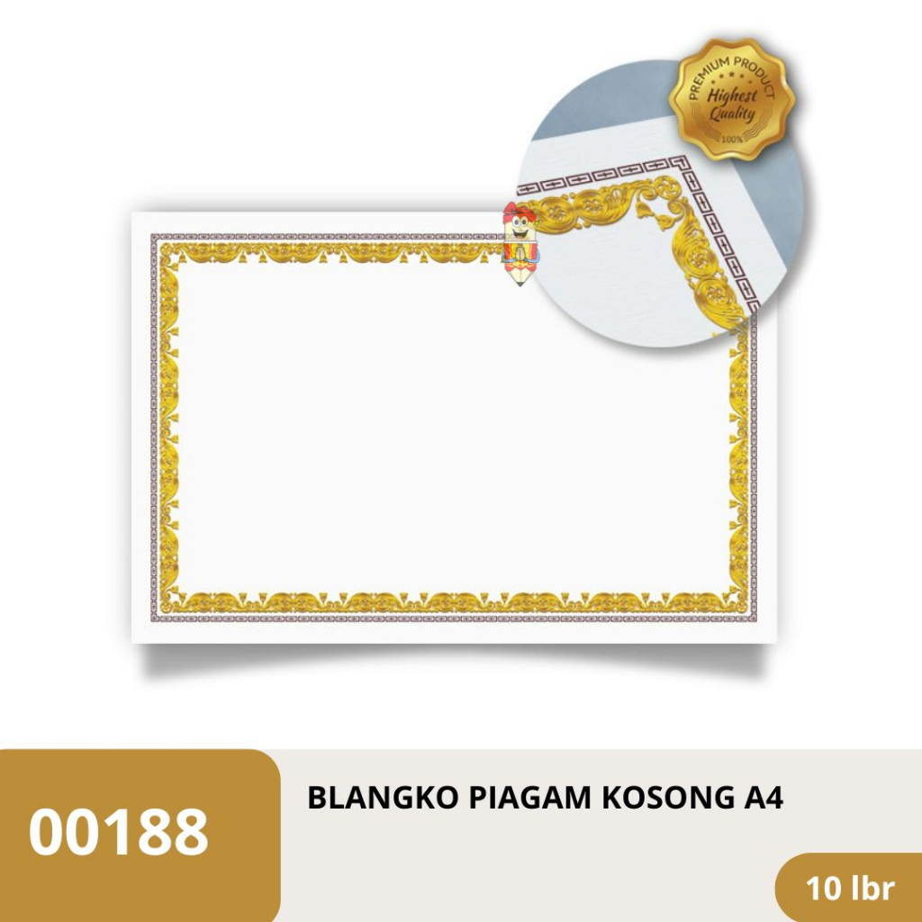 Blank A4 luxury certificate charter paper | Shopee Philippines