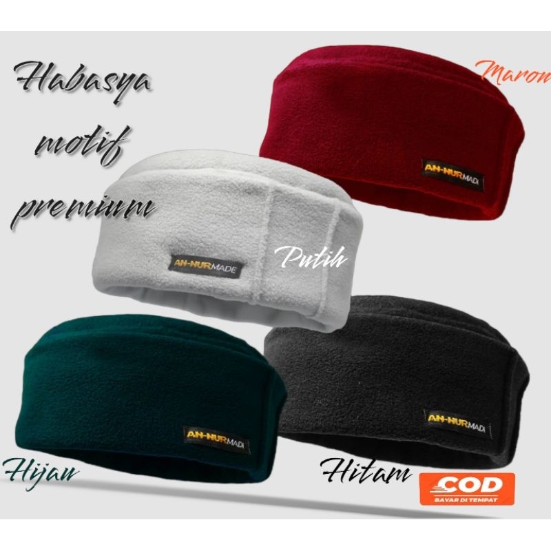(RETAIL) HABASYA KOPYAH CAP WITH SOFT MATERIAL MOTIF PRAYER CAP Prayer ...