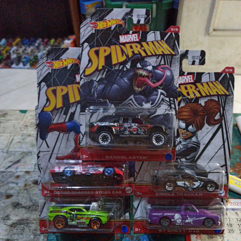 Hot Wheels Marvel Spiderman Full Set 5 Cars | Shopee Philippines