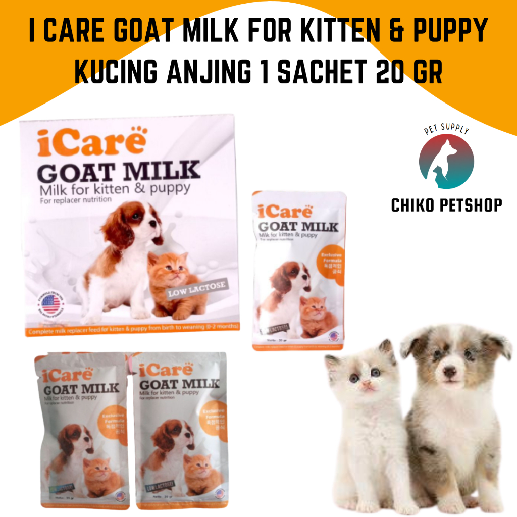 I CARE CAT DOG MILK PUPPY KITTEN 1 SACHET 20 GR ICARE | Shopee Philippines