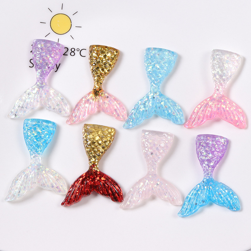 Resin Mermaid Tail Cake Decoration / Mermaid Tail Decoration / Gliiter ...