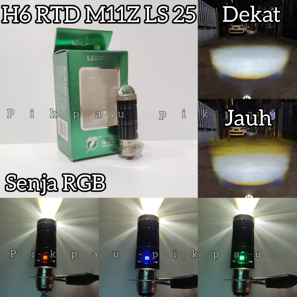 Headlight H6 RTD Rayton M11Z LS25/LS10 Senja RGB Light LED Laser High ...