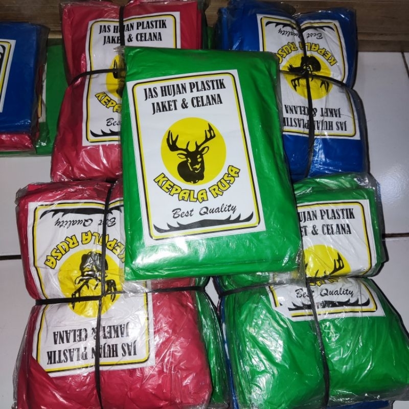 Plastic RAINCOAT SET OF FILLED PANTS / PLASTIC RAINCOAT TOP BOTTOM ...